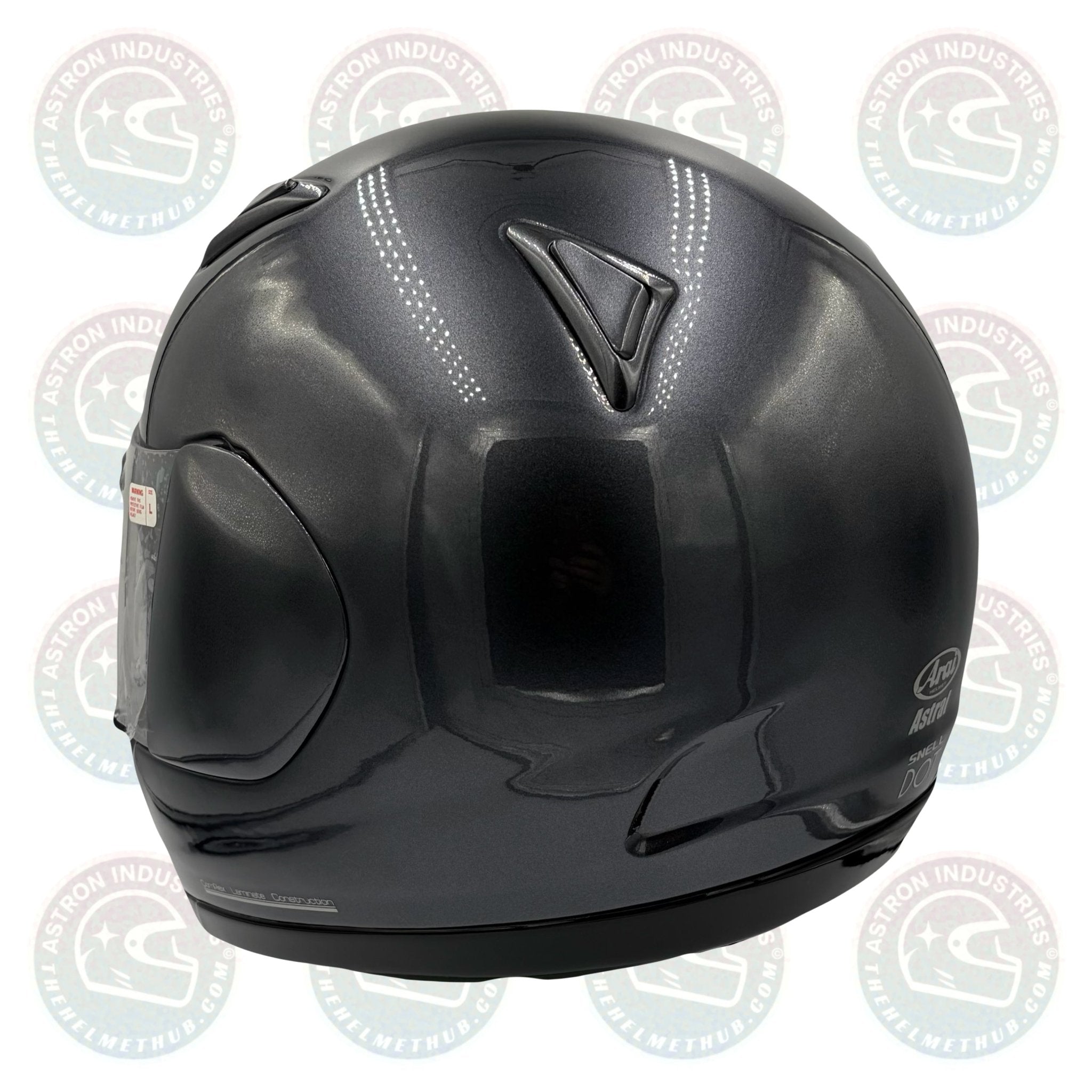 Arai Astral Aluminum Grey Motorcycle Helmet – TheHelmetHub